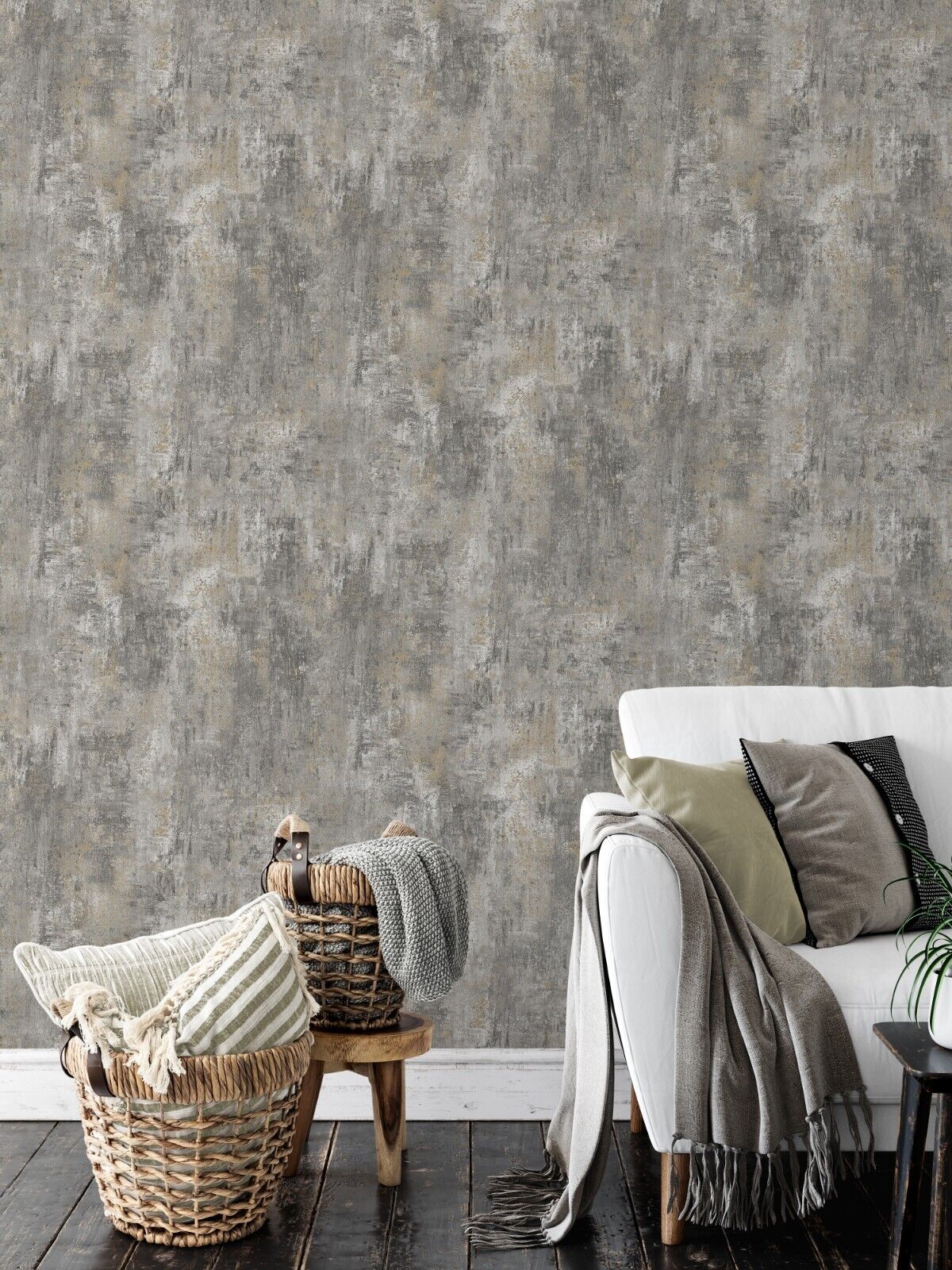 Cove Charcoal Texture Wallpaper Muriva 207502 – Your Decor